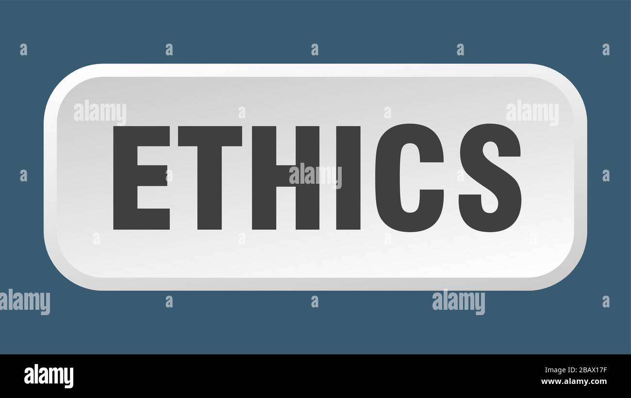 ethics button. ethics square 3d push button Stock Vector Image & Art ...