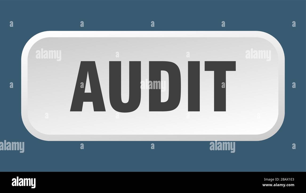 audit button. audit square 3d push button Stock Vector Image & Art - Alamy