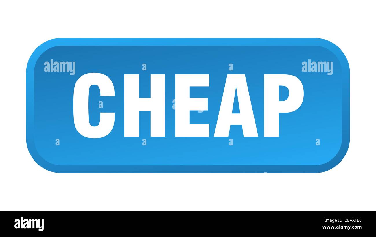 cheap button. cheap square 3d push button Stock Vector Image & Art - Alamy