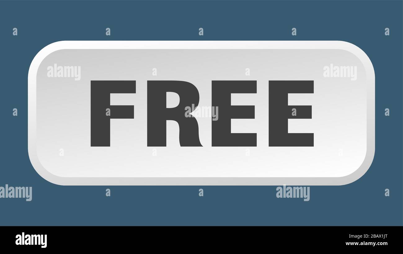 free button. free square 3d push button Stock Vector Image & Art - Alamy