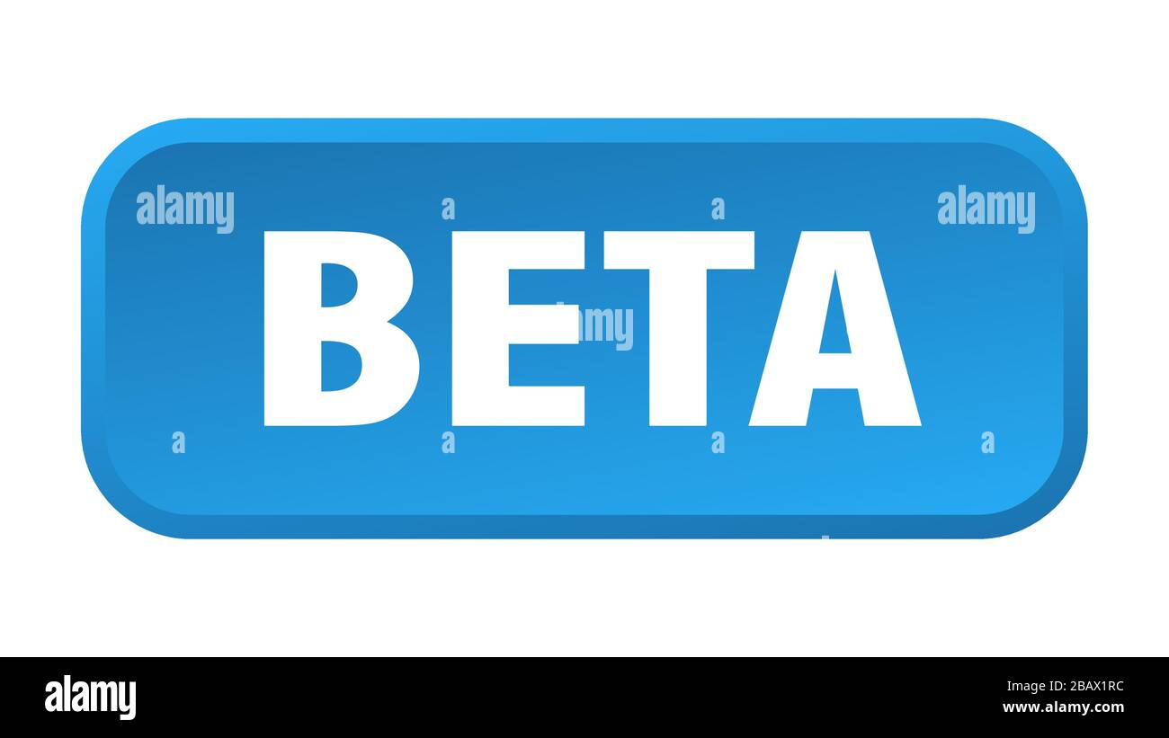 beta button. beta square 3d push button Stock Vector Image & Art - Alamy