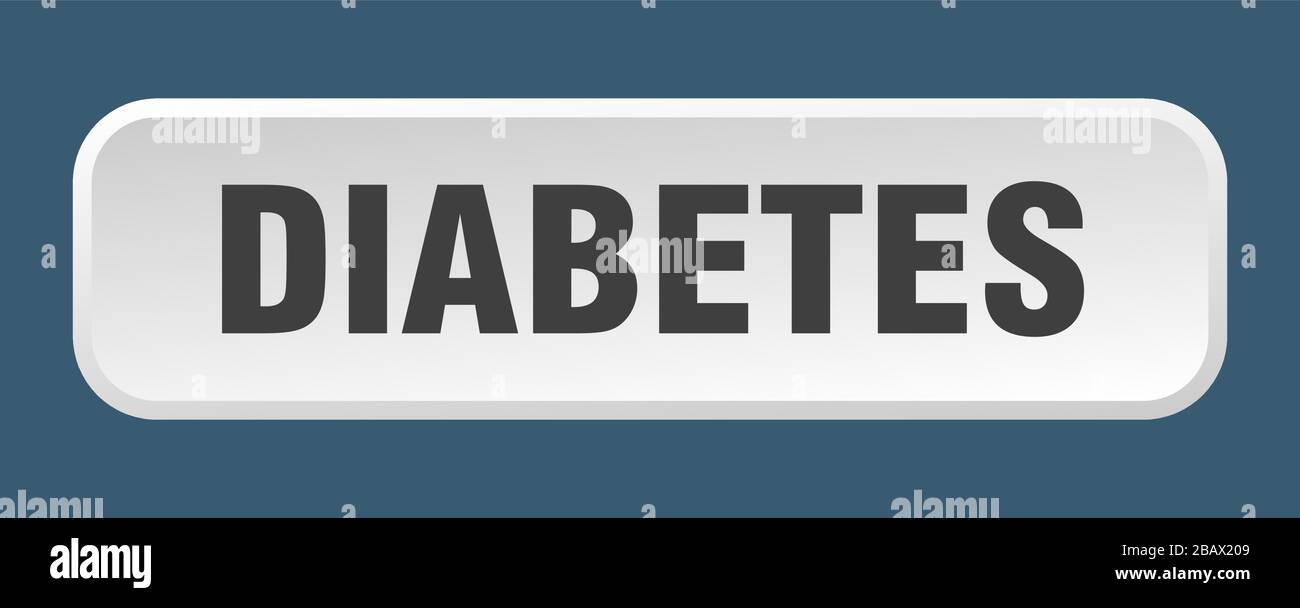 diabetes button. diabetes square 3d push button Stock Vector Image ...