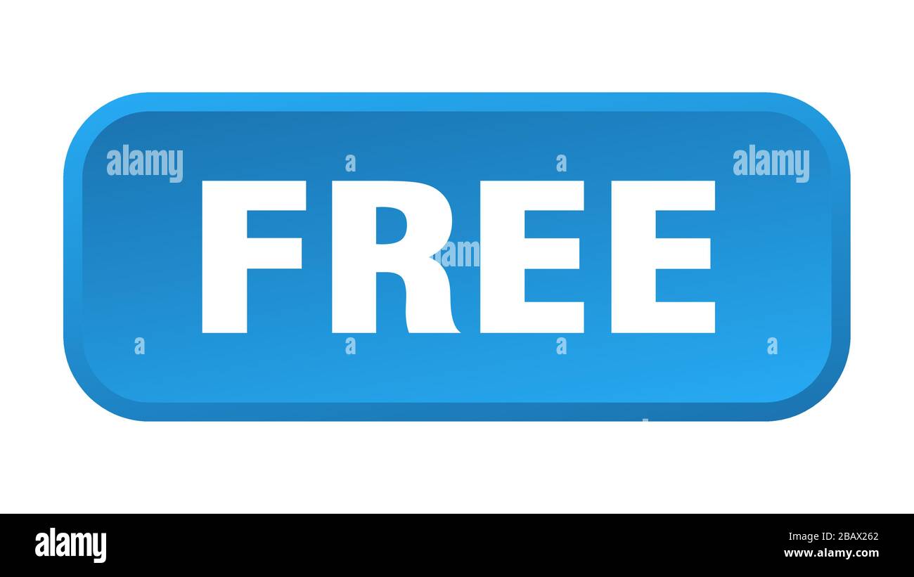 free button. free square 3d push button Stock Vector Image & Art - Alamy