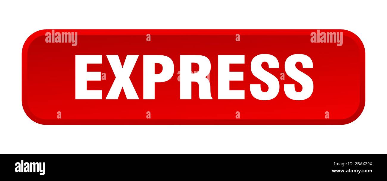 express button. express square 3d push button Stock Vector Image & Art ...