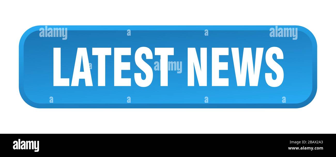 latest news button. latest news square 3d push button Stock Vector ...