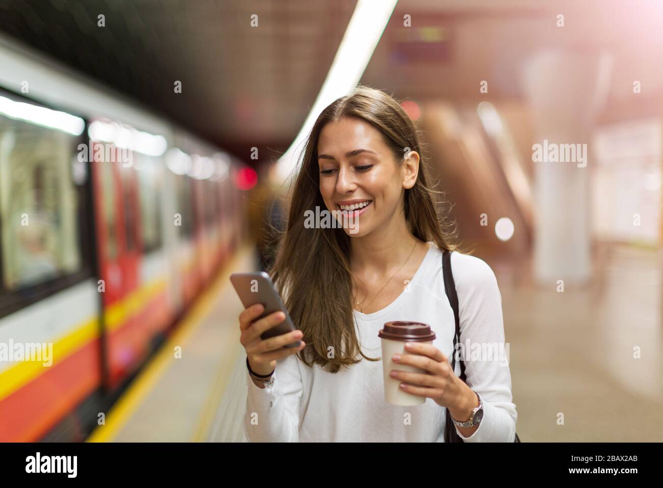 Happy young people underground hi-res stock photography and images - Alamy