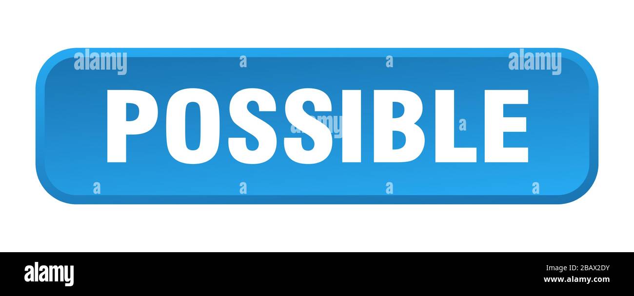 possible button. possible square 3d push button Stock Vector Image & Art - Alamy
