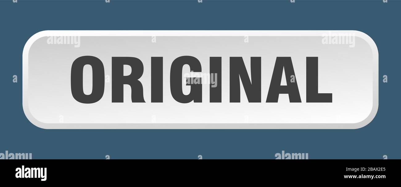 original button. original square 3d push button Stock Vector Image ...