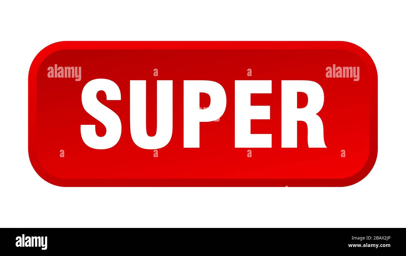super button. super square 3d push button Stock Vector Image & Art - Alamy