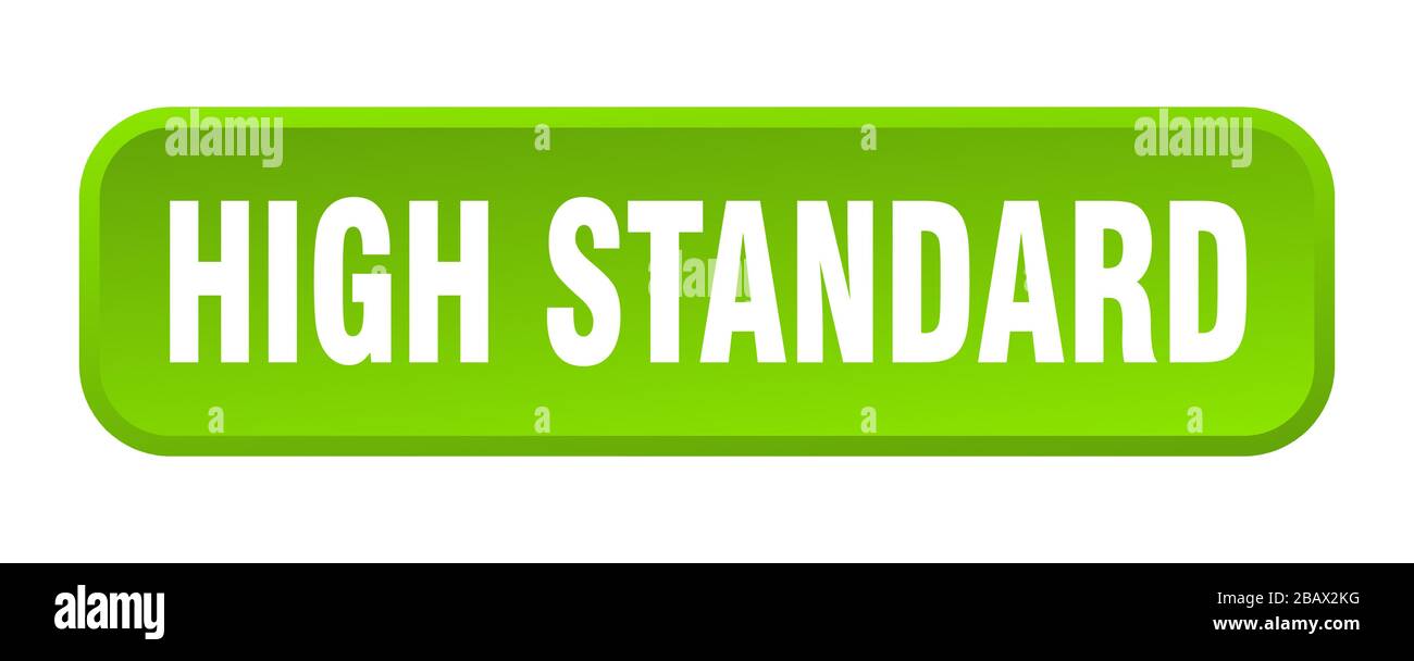 high standard button. high standard square 3d push button Stock Vector ...