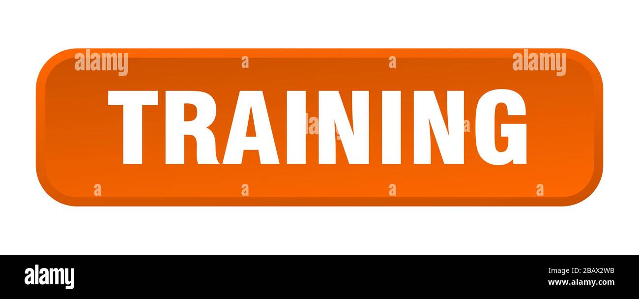 training button. training square 3d push button Stock Vector Image ...