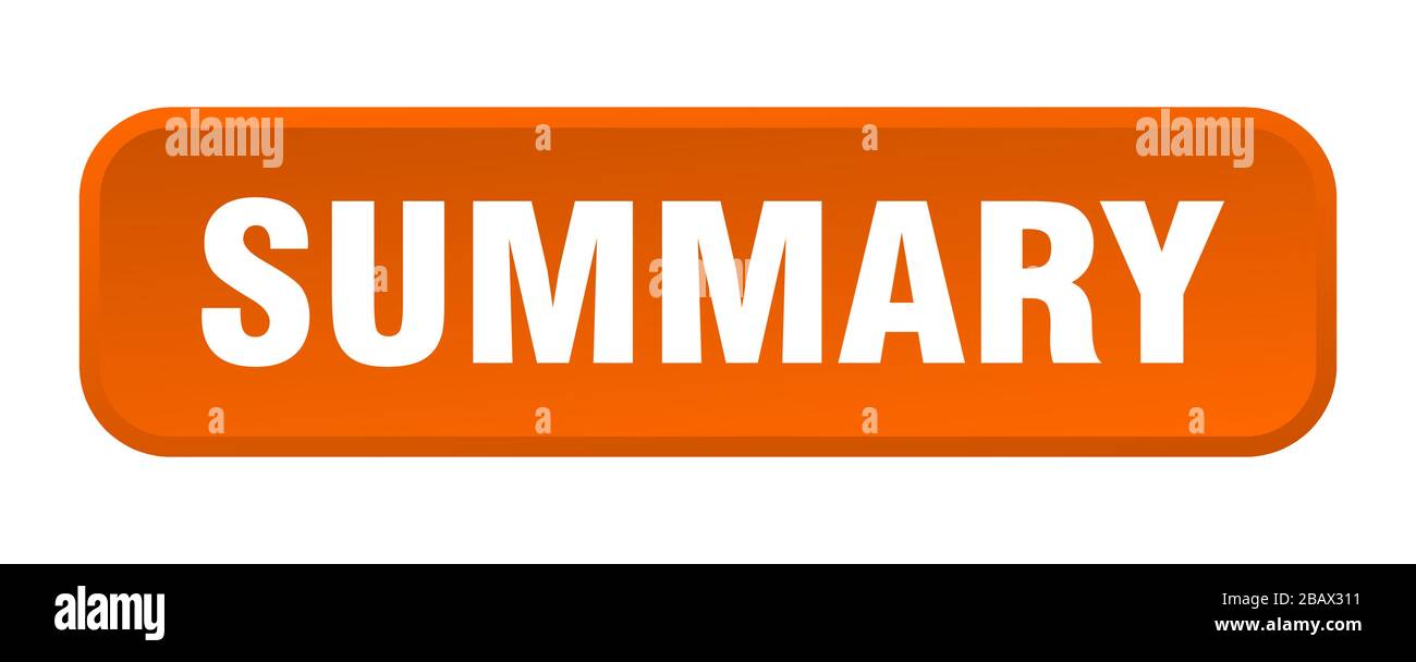 summary button. summary square 3d push button Stock Vector Image & Art - Alamy