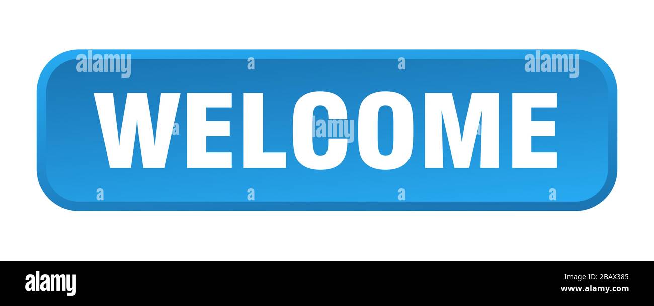 welcome button. welcome square 3d push button Stock Vector Image & Art ...
