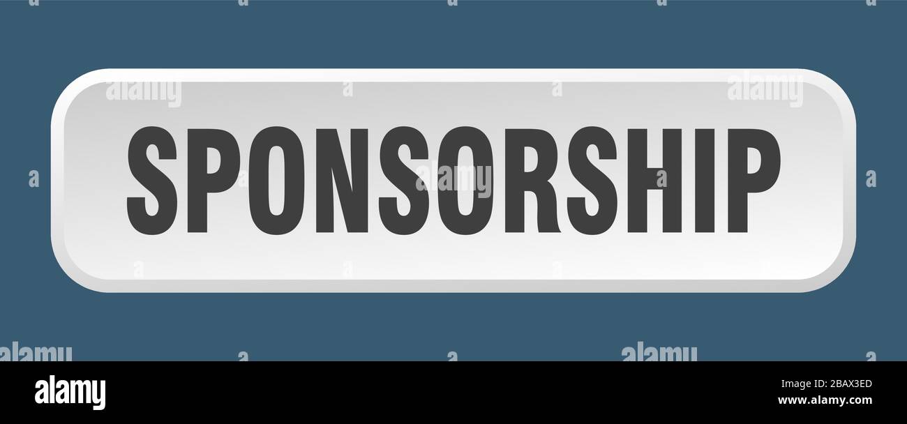 sponsorship button. sponsorship square 3d push button Stock Vector ...