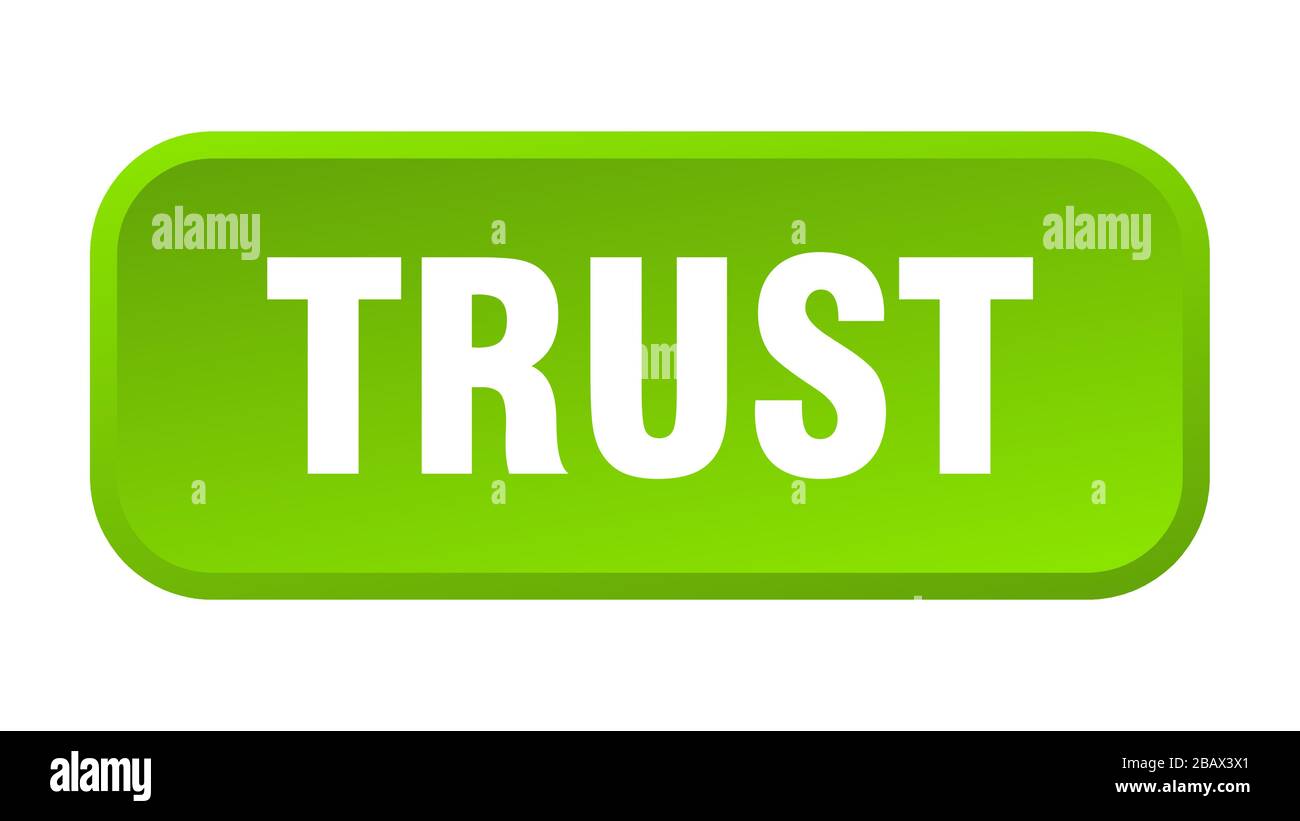 trust button. trust square 3d push button Stock Vector Image & Art - Alamy