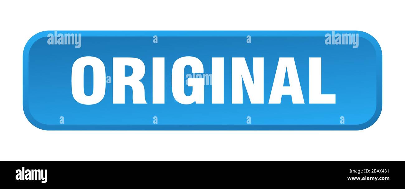 original button. original square 3d push button Stock Vector Image & Art - Alamy