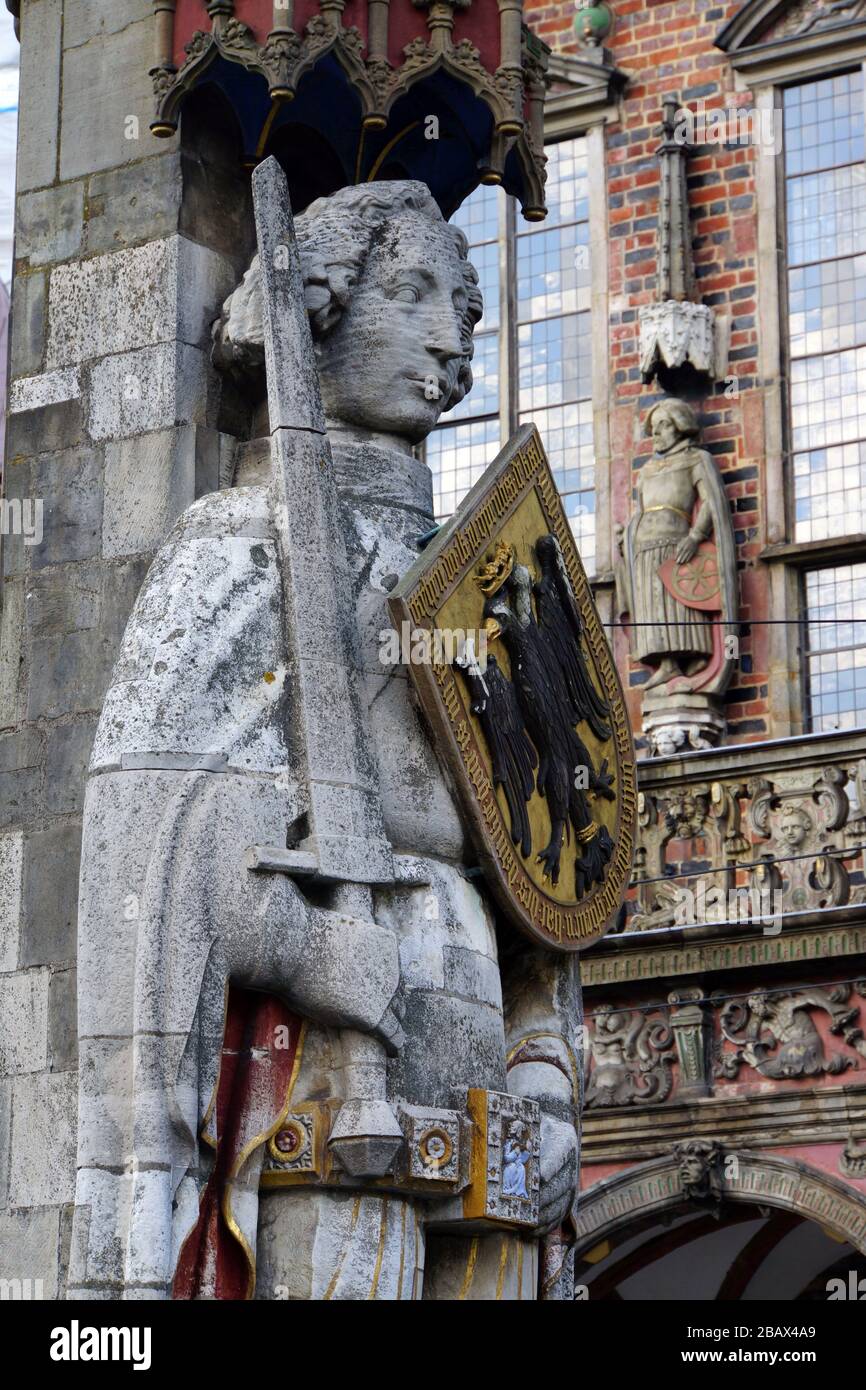 Bremer Roland-Denkmal, Bremen, Deutschland Stock Photo - Alamy