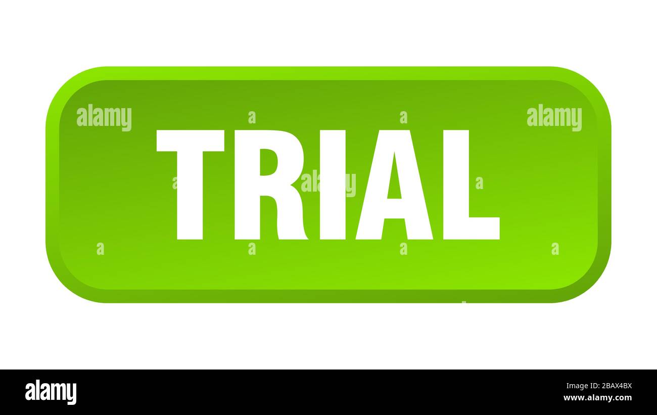 trial button. trial square 3d push button Stock Vector Image & Art - Alamy