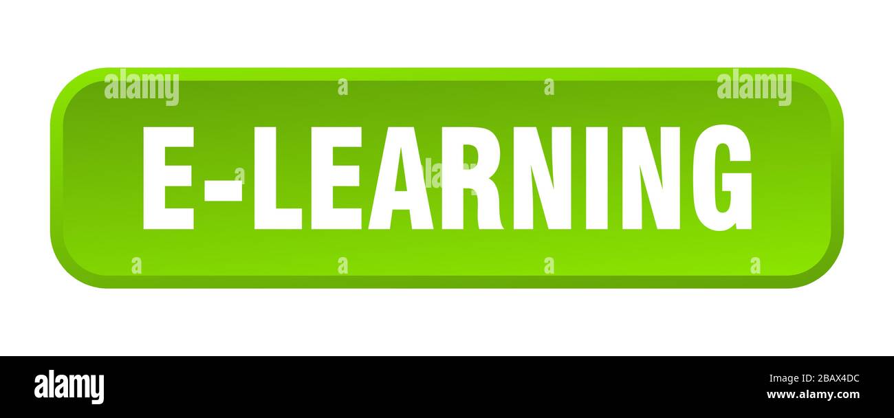 e-learning button. e-learning square 3d push button Stock Vector Image & Art - Alamy