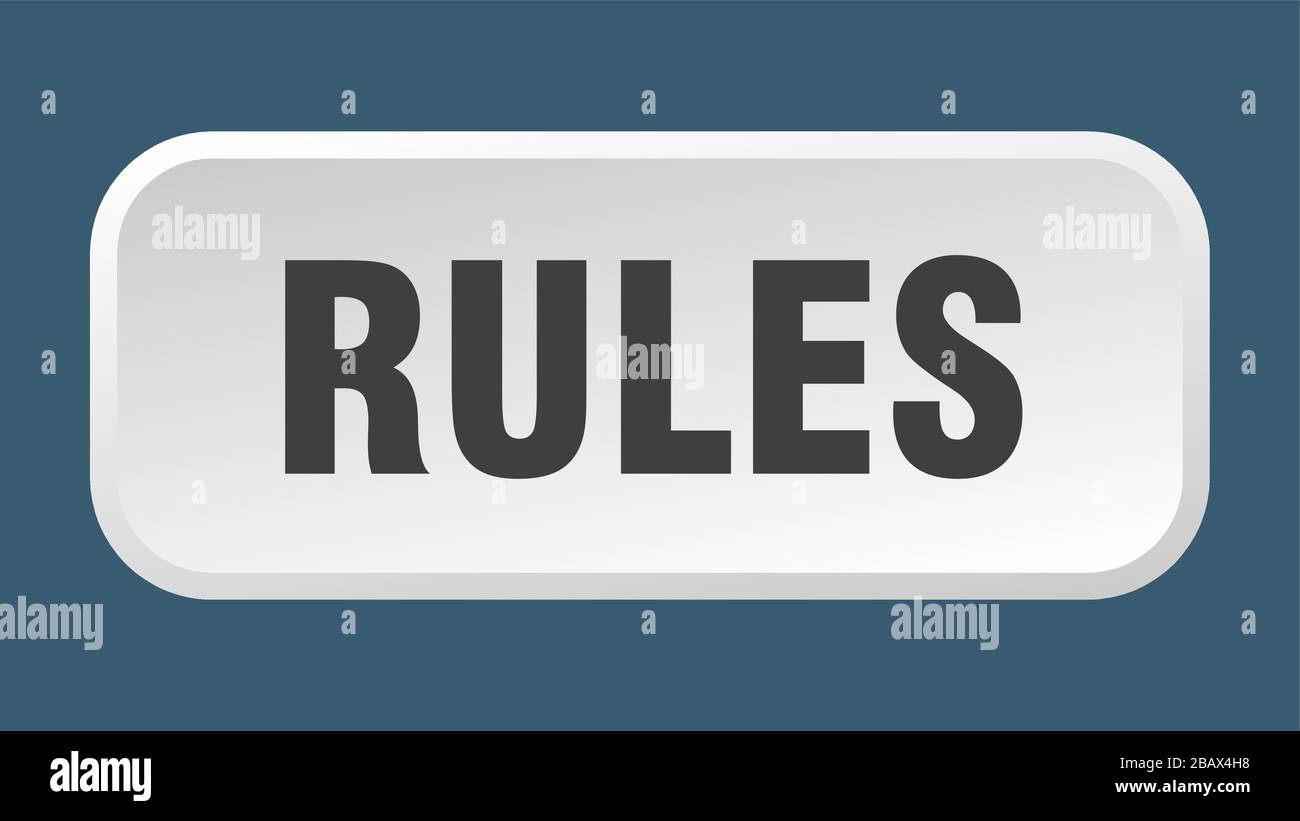 rules button. rules square 3d push button Stock Vector Image & Art - Alamy