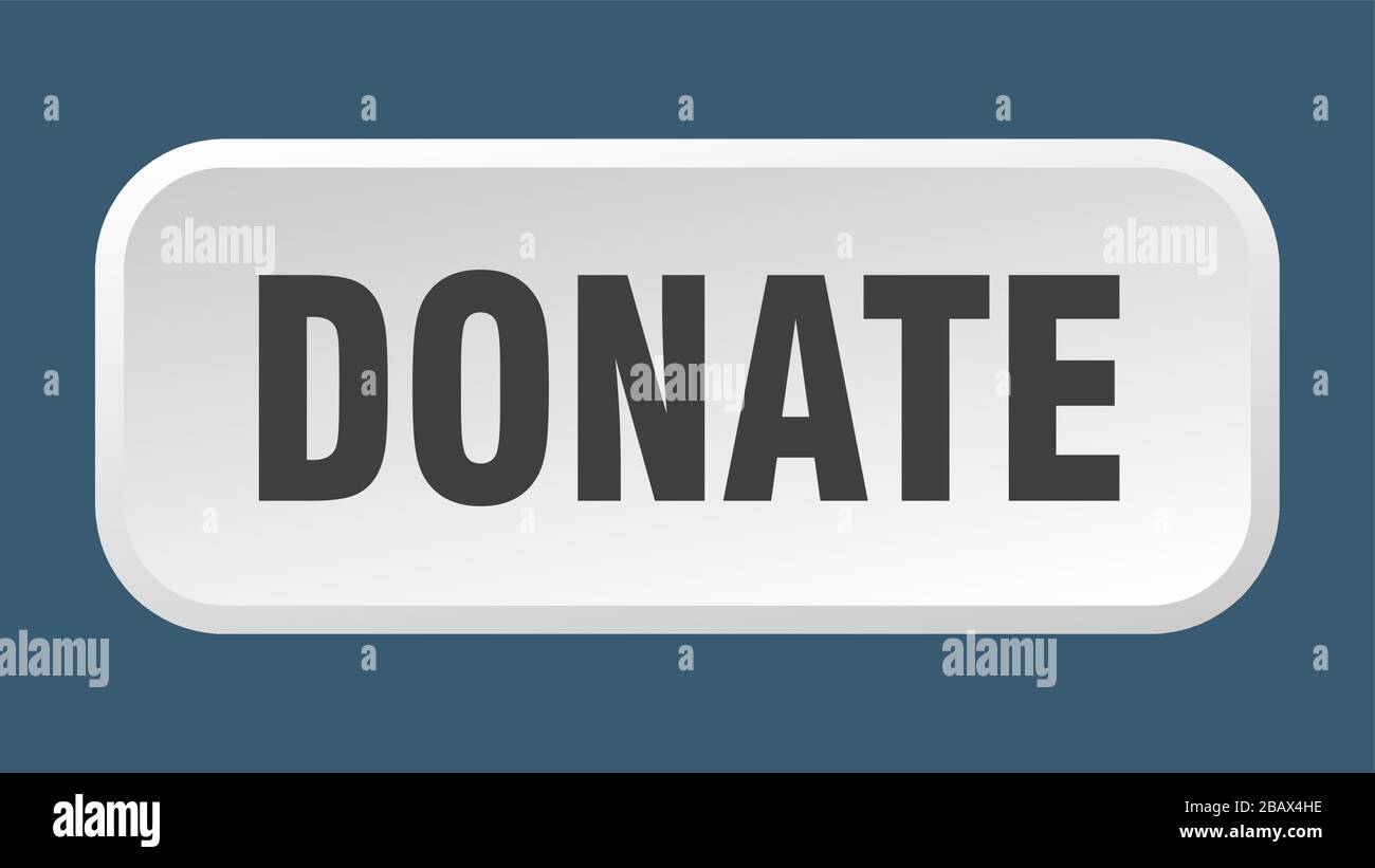 donate button. donate square 3d push button Stock Vector Image & Art ...