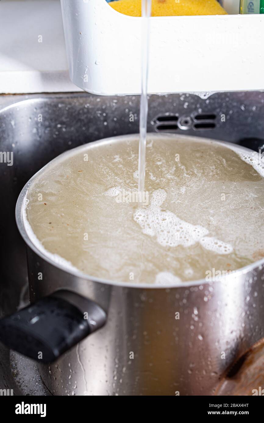 Big Boiling Pot Of Water