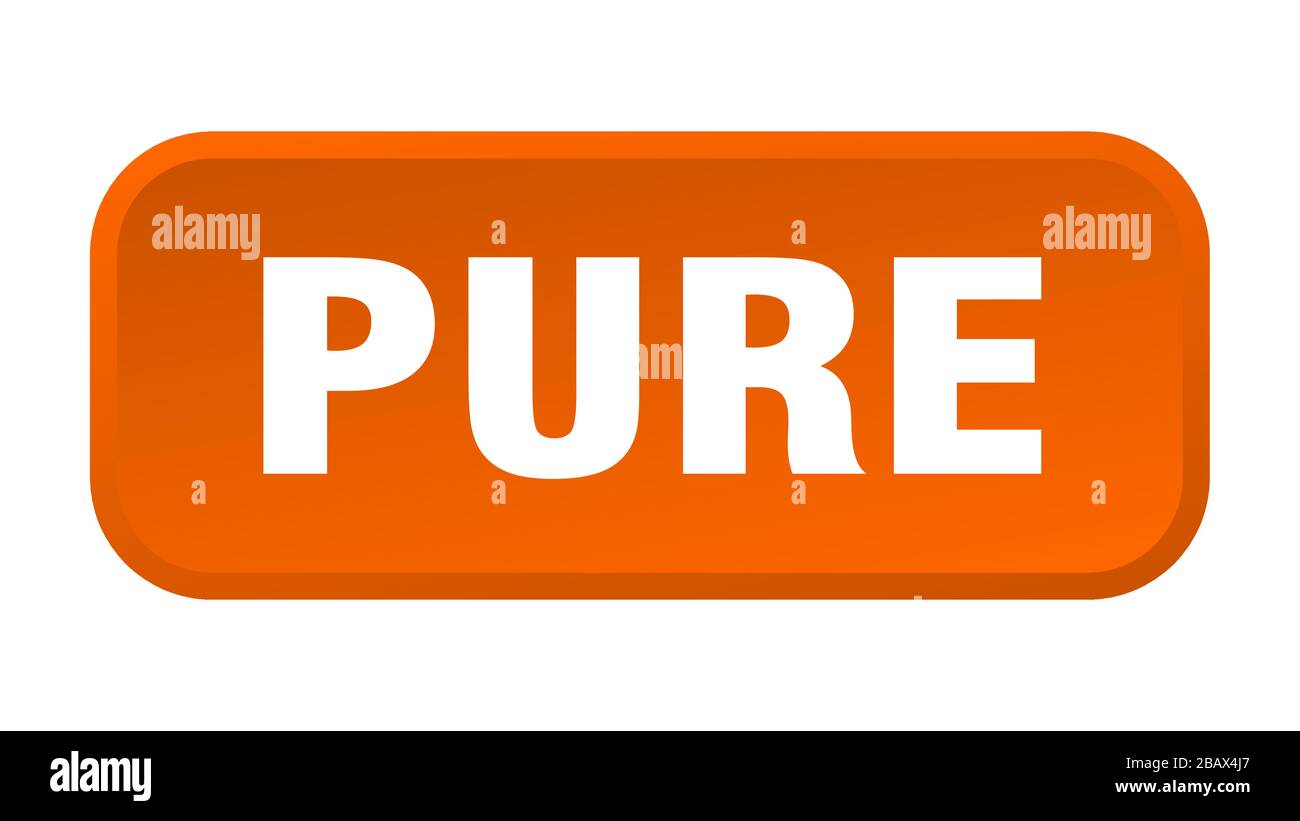 pure button. pure square 3d push button Stock Vector Image & Art - Alamy