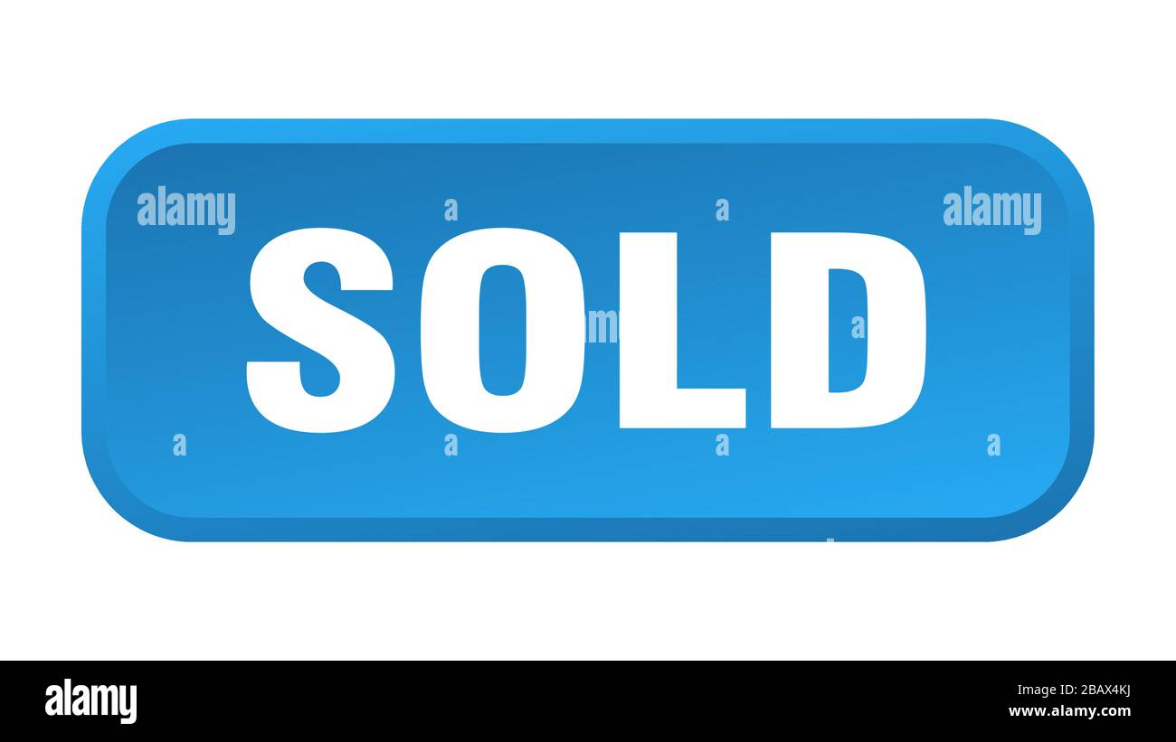 sold button. sold square 3d push button Stock Vector Image & Art - Alamy