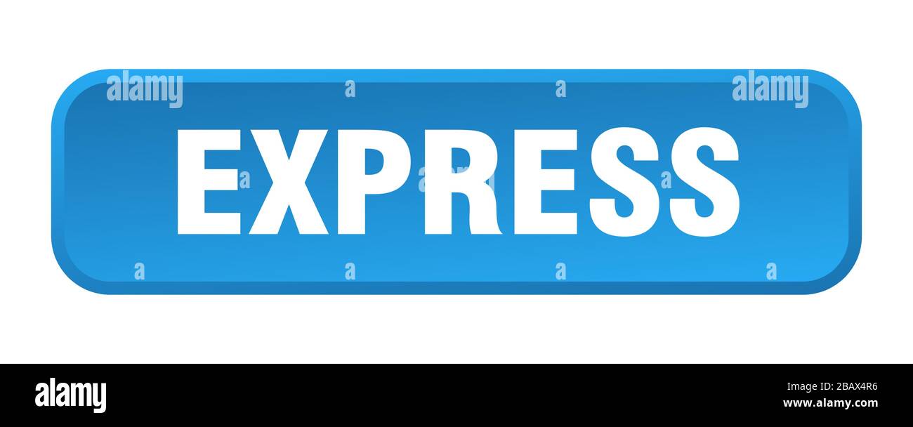 express button. express square 3d push button Stock Vector Image & Art ...