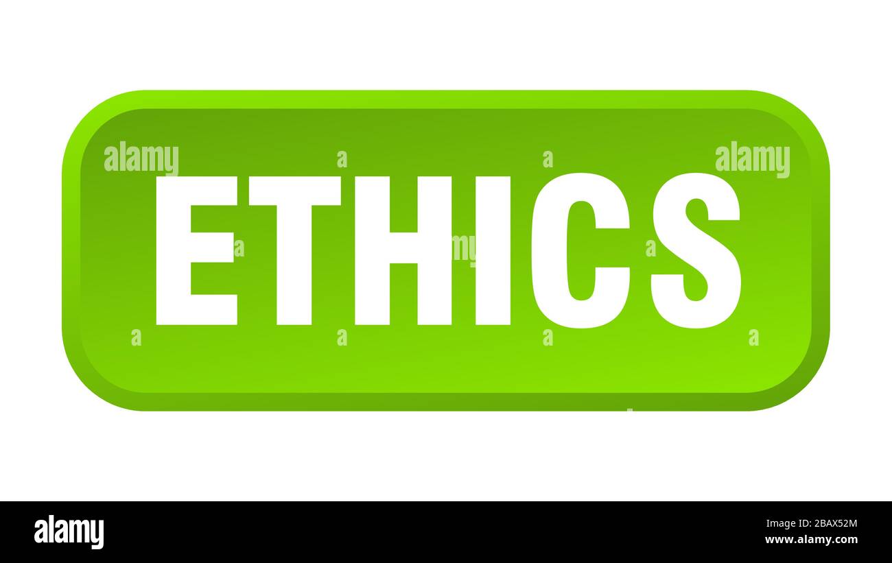 ethics button. ethics square 3d push button Stock Vector Image & Art ...