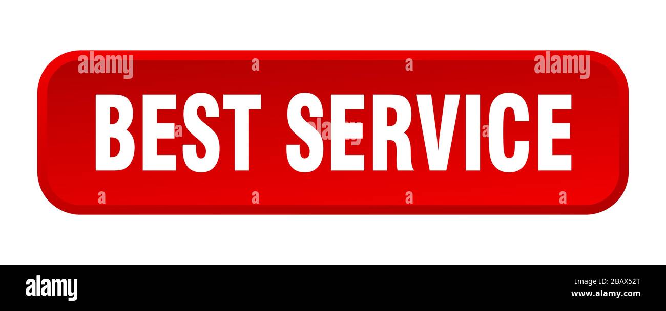 best service button. best service square 3d push button Stock Vector ...