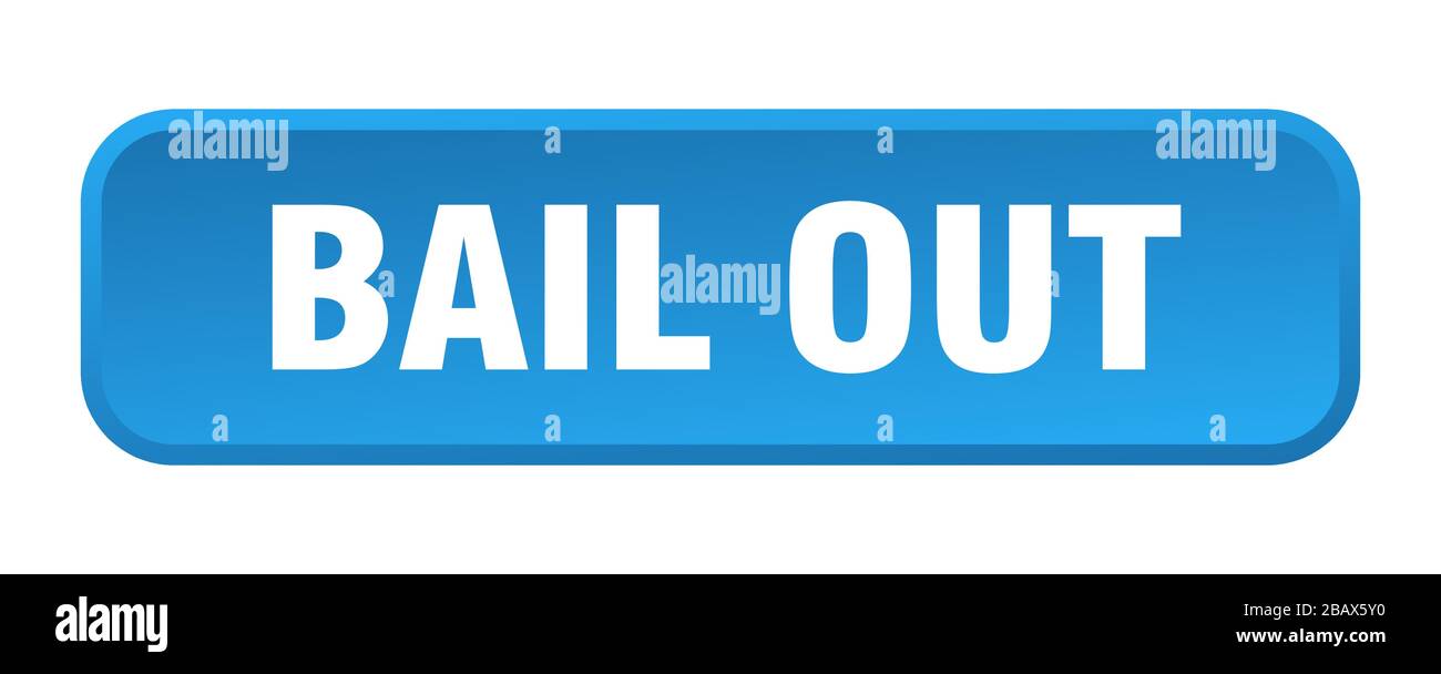 bail out button. bail out square 3d push button Stock Vector Image ...