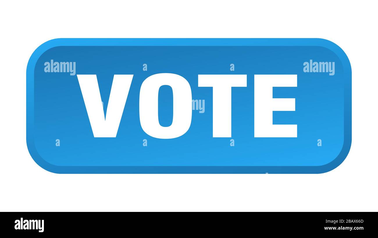 vote button. vote square 3d push button Stock Vector Image & Art - Alamy