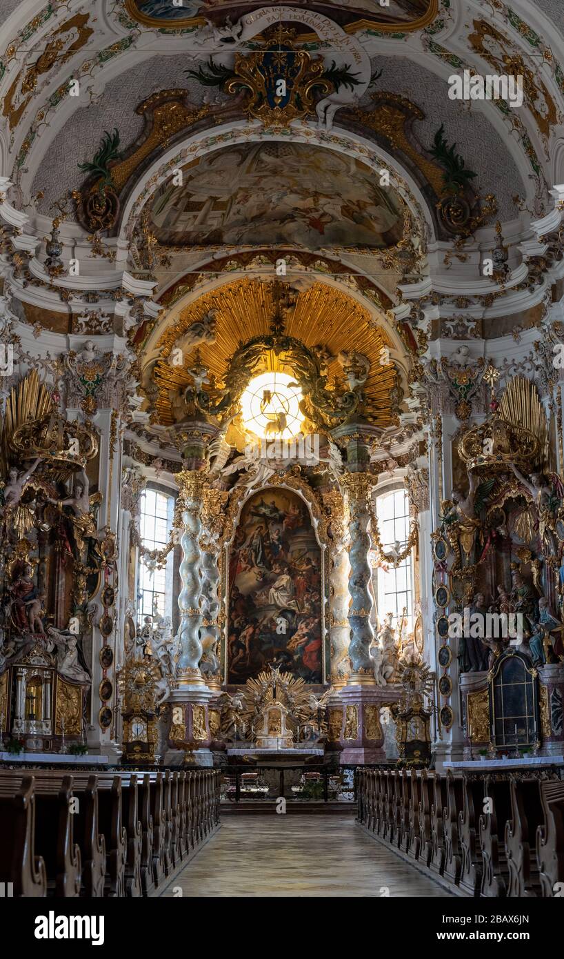 Rococo chapel interior hi-res stock photography and images - Alamy