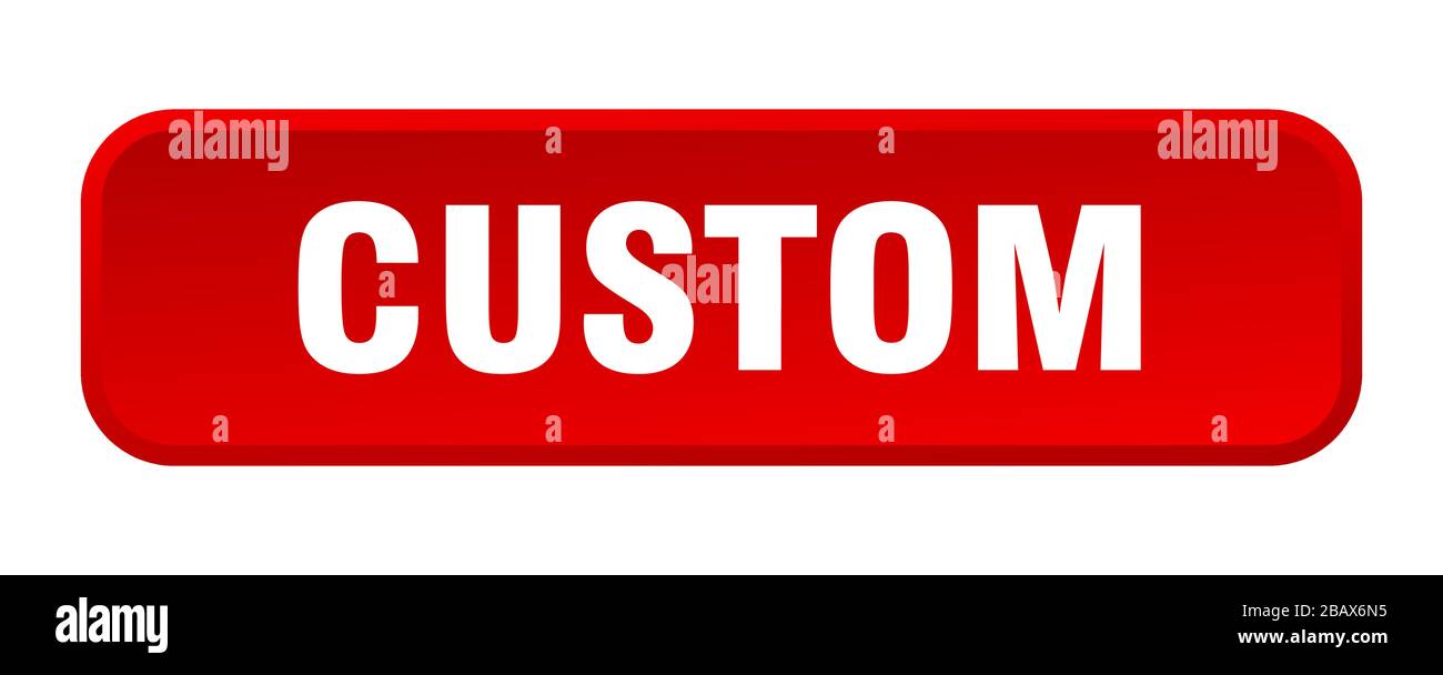 custom button. custom square 3d push button Stock Vector Image & Art - Alamy