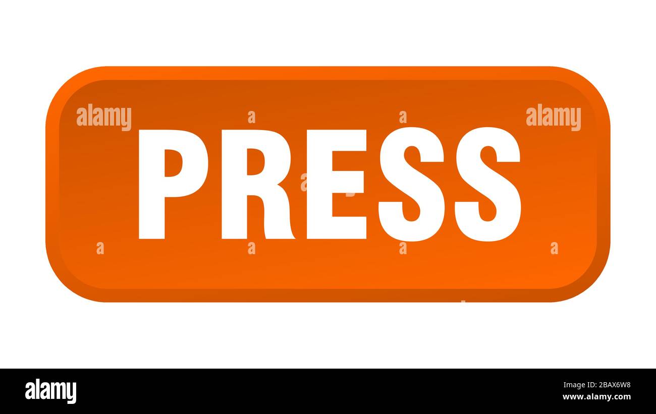 press button. press square 3d push button Stock Vector Image & Art - Alamy