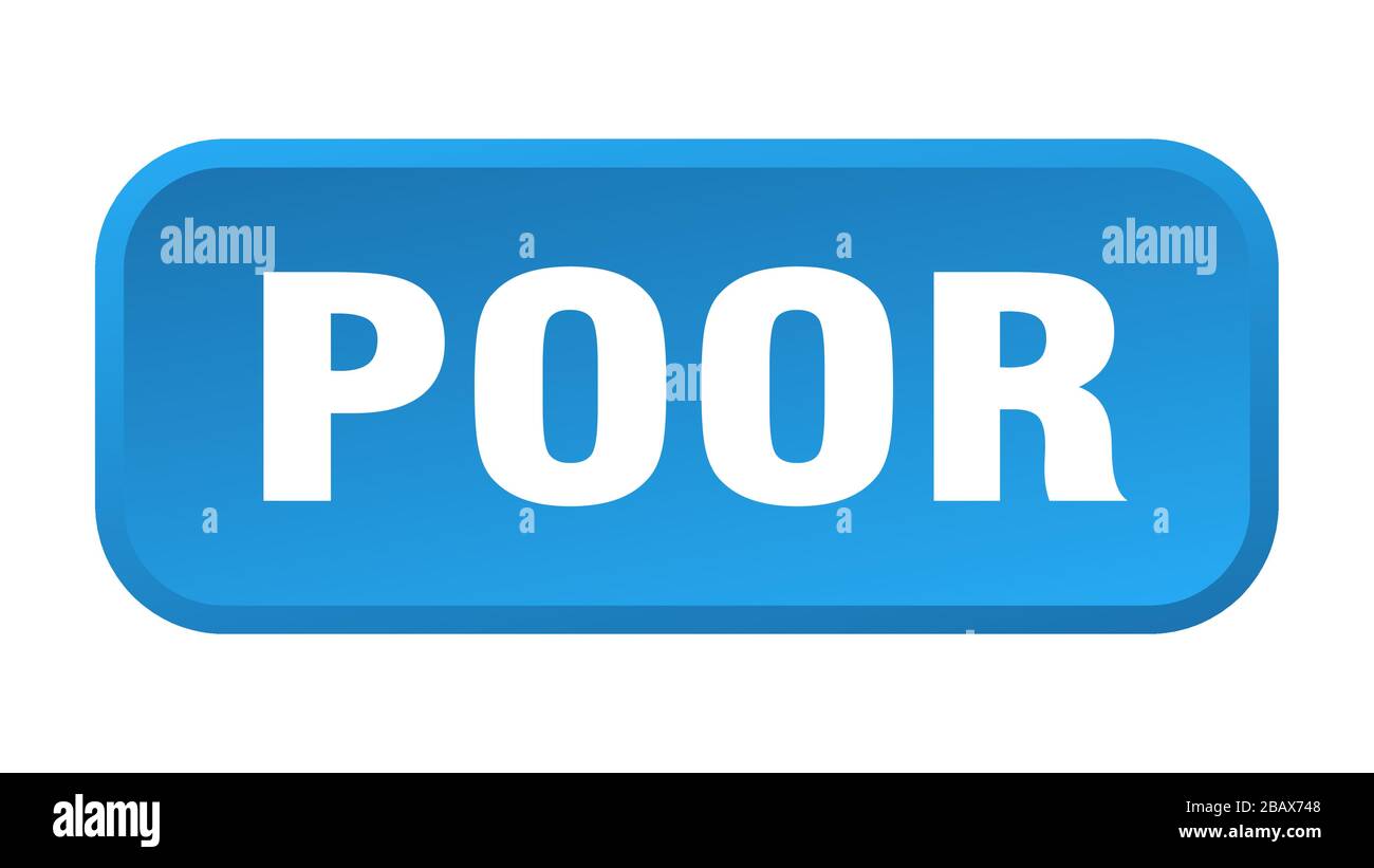 poor button. poor square 3d push button Stock Vector Image & Art - Alamy