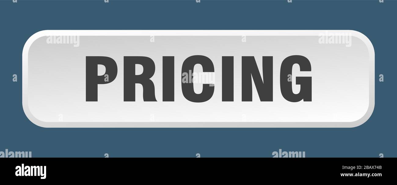 pricing button. pricing square 3d push button Stock Vector Image & Art ...