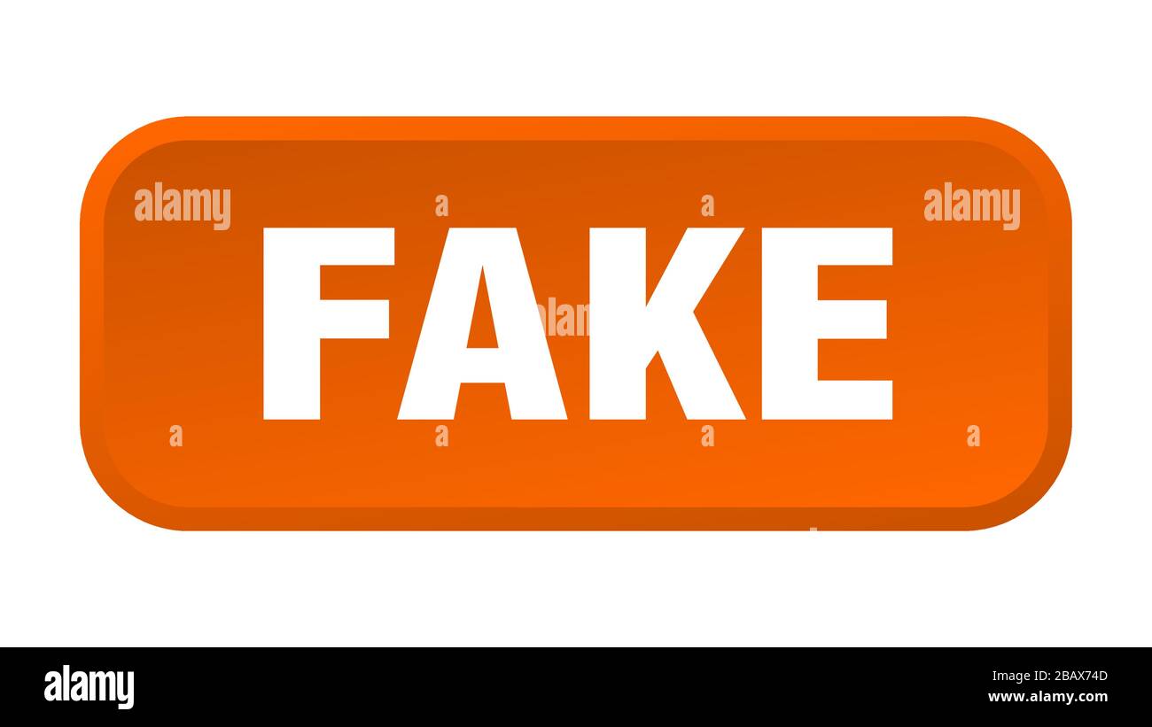 fake button. fake square 3d push button Stock Vector Image & Art - Alamy