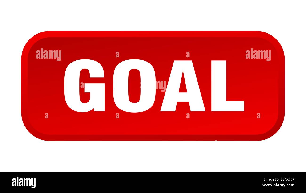 goal button. goal square 3d push button Stock Vector Image & Art - Alamy
