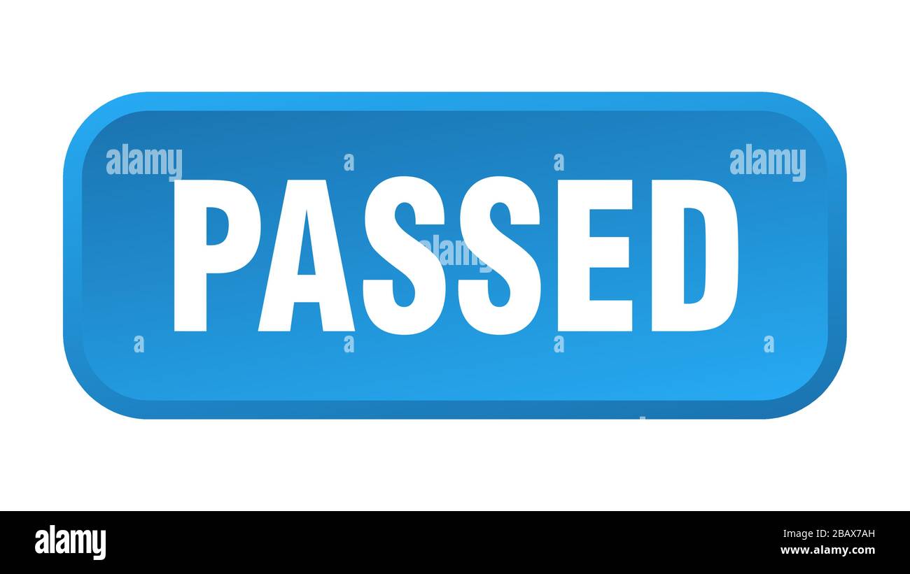 passed button. passed square 3d push button Stock Vector Image & Art - Alamy