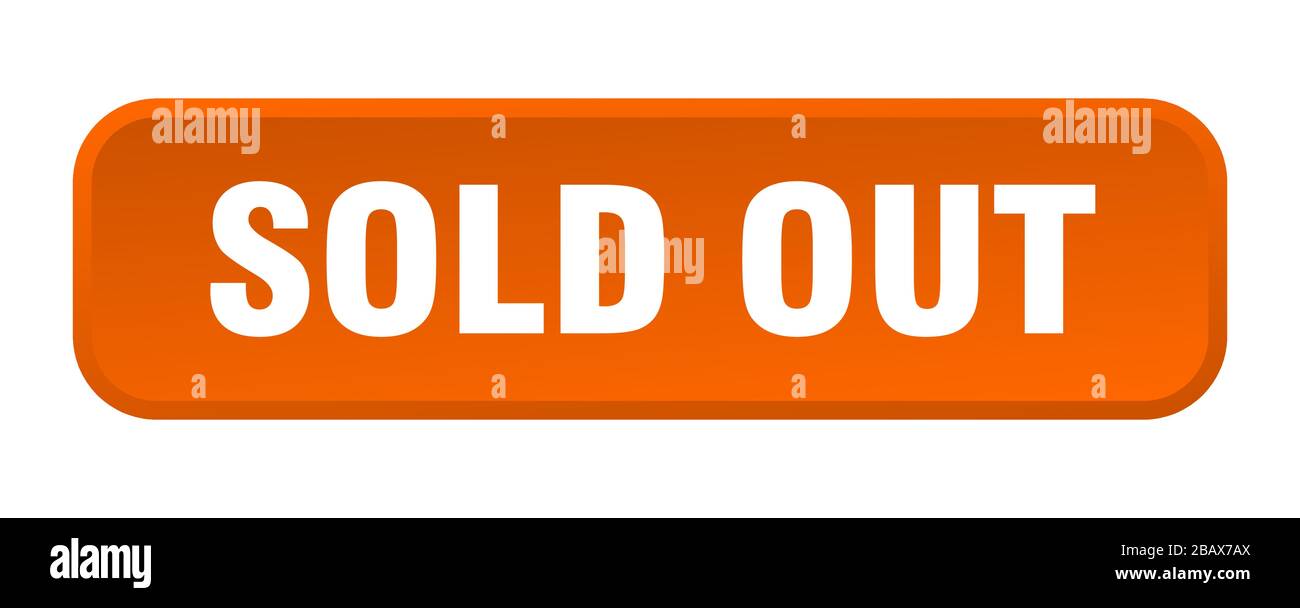 sold out button. sold out square 3d push button Stock Vector Image ...
