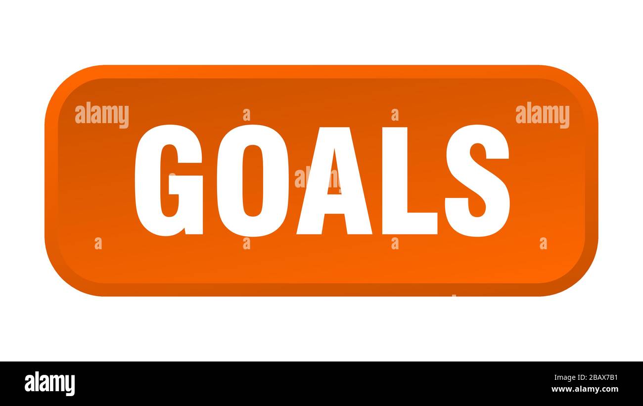 goals button. goals square 3d push button Stock Vector Image & Art - Alamy