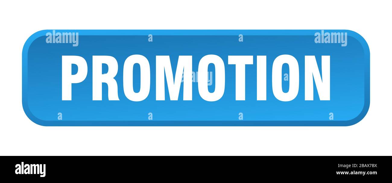 promotion button. promotion square 3d push button Stock Vector Image ...