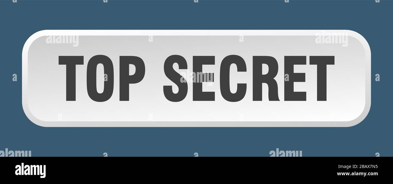 top secret button. top secret square 3d push button Stock Vector Image ...