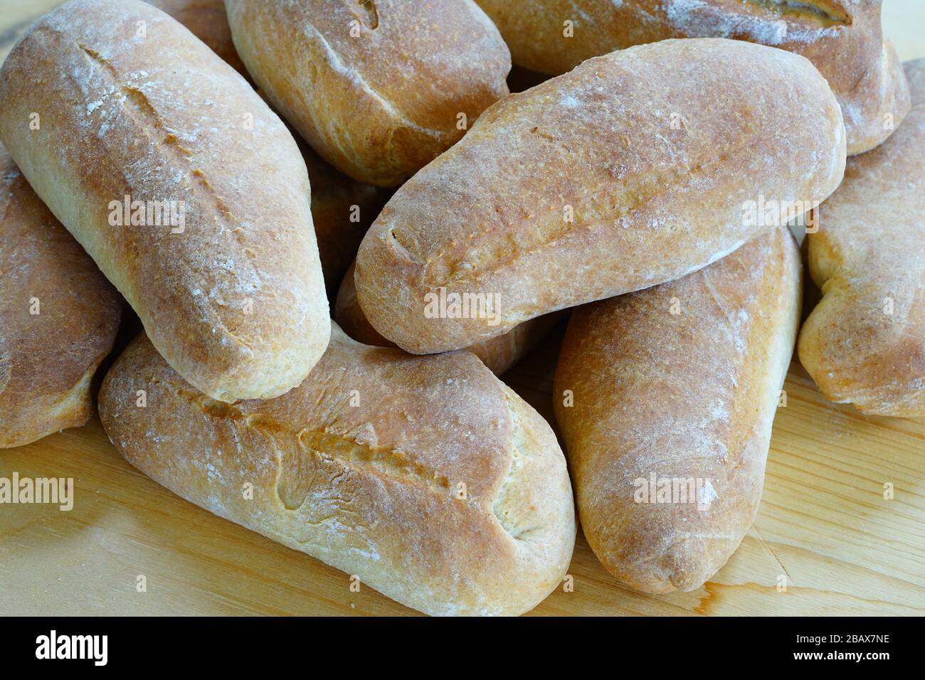 Baking homemade hot dog bread rolls Stock Photo - Alamy