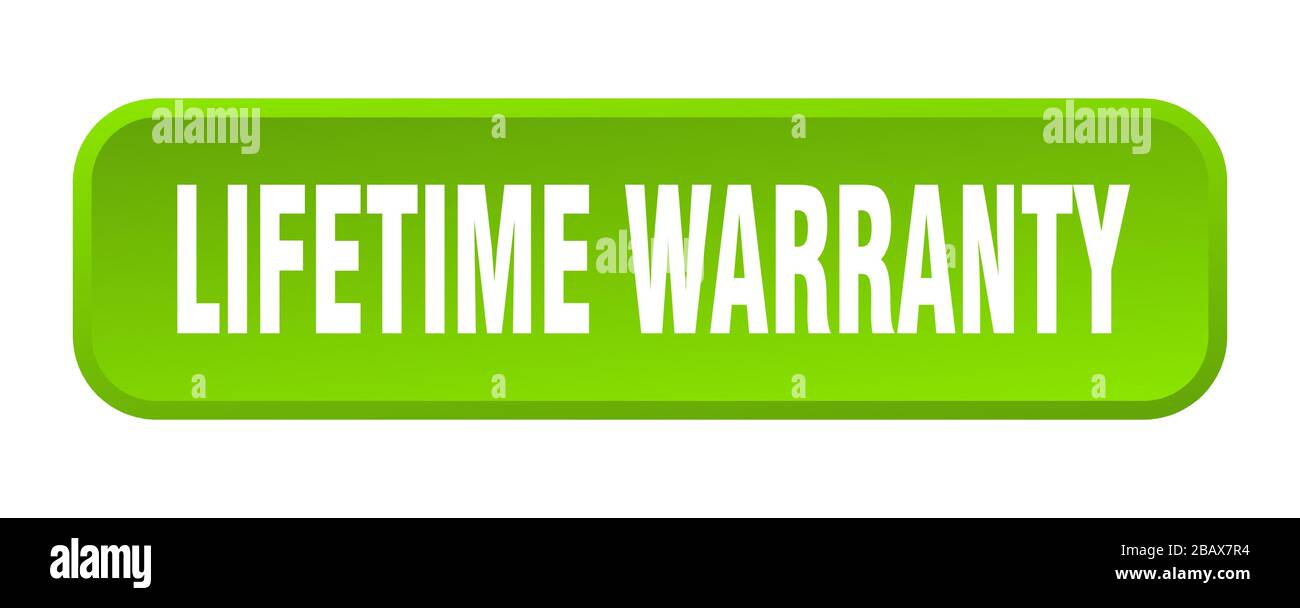 lifetime warranty button. lifetime warranty square 3d push button Stock ...