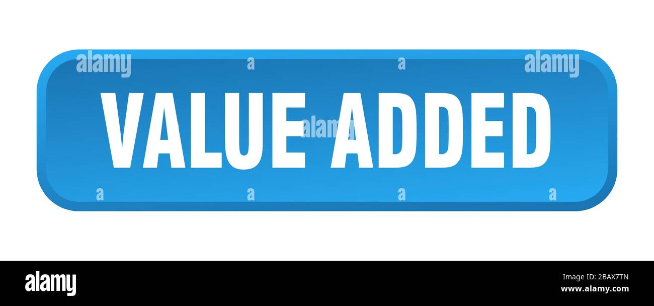 value added button. value added square 3d push button Stock Vector ...