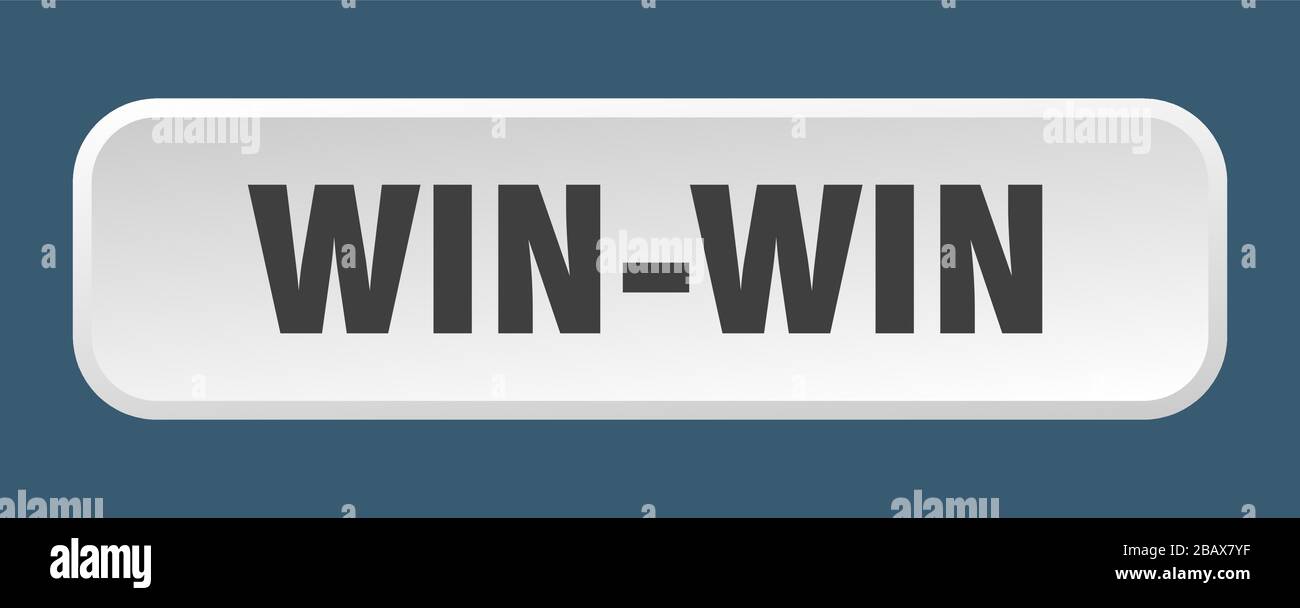 win-win button. win-win square 3d push button Stock Vector Image & Art ...