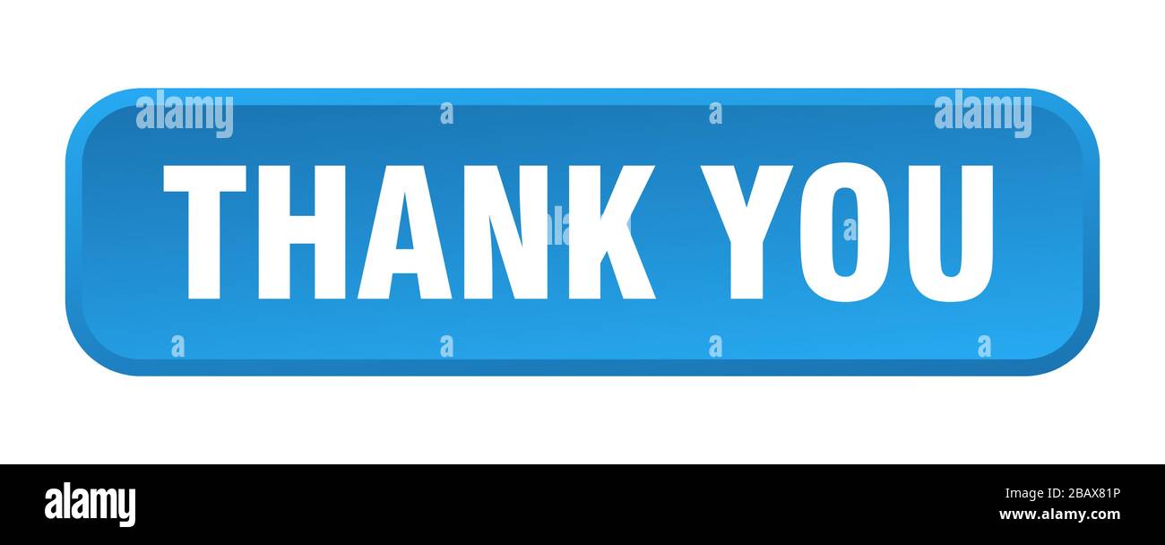 thank you button. thank you square 3d push button Stock Vector Image ...